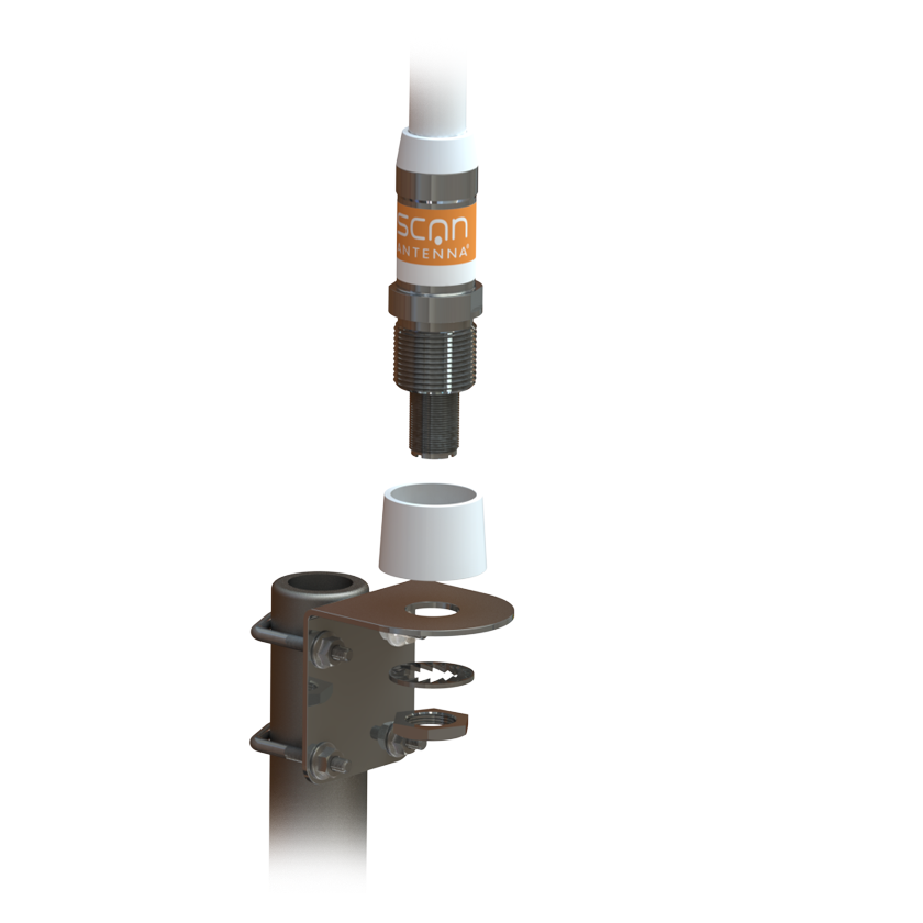 SCAN Mast Railing Antenna Support for SCAN Marine Antennas - MiFi-hotspot