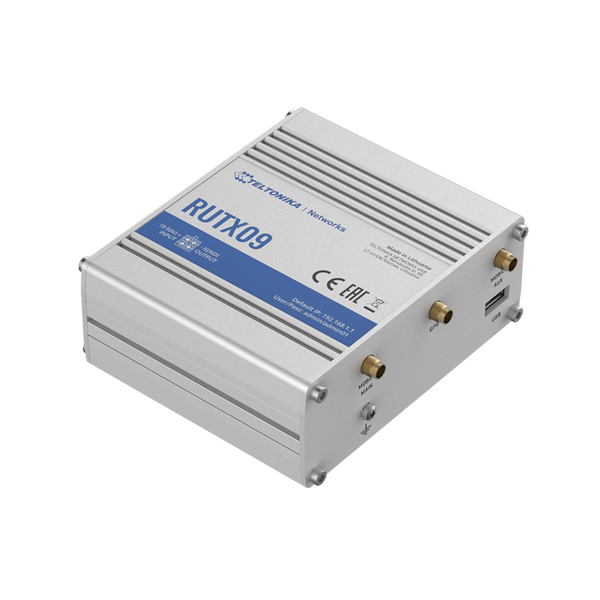 Teltonika RUTX09 CAT 6 4G LTE-A M2M Router - MiFi-hotspot